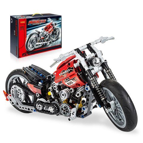 3354 Chopper Motorcycle 378 Pcs Decool Building Block Set