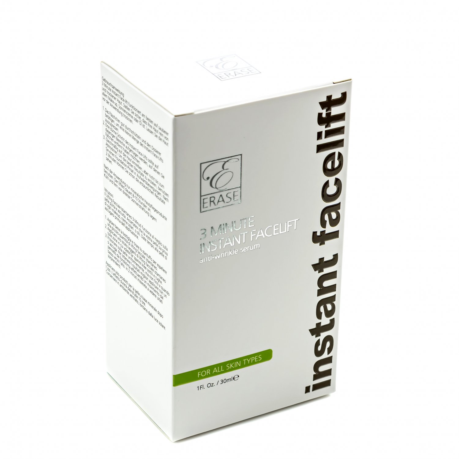 RRP £69 ERASE COSMETIC 3 MINUTE INSTANT FACELIFT SERUM AntiAging Cream ...