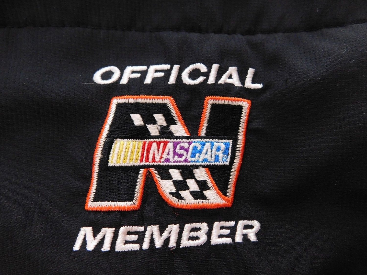 Official Nascar Member Mens Jacket Size XL XLarge Black Full Zip Fleece ...