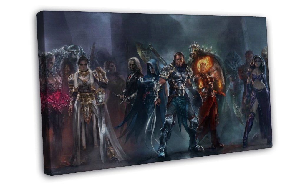 Magic The Gathering Game Wall Decor 20x16 inch Framed Canvas Print