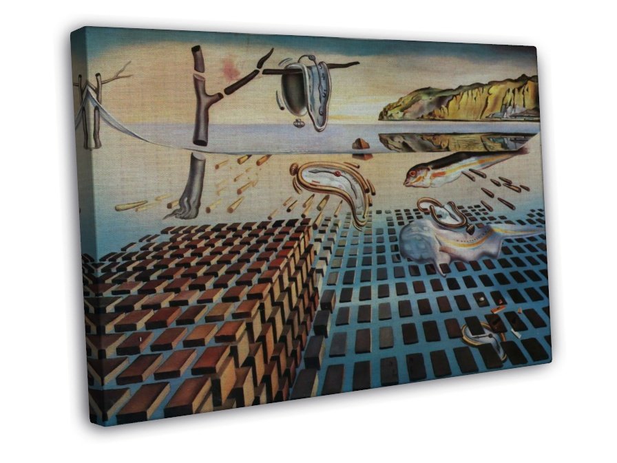The Persistence Of Memory Salvador Dali Abstract Art 20x16 inch FRAMED ...
