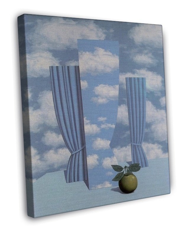 Rene Magritte Beautiful World Fine Art 20x16 inch Framed Canvas Print