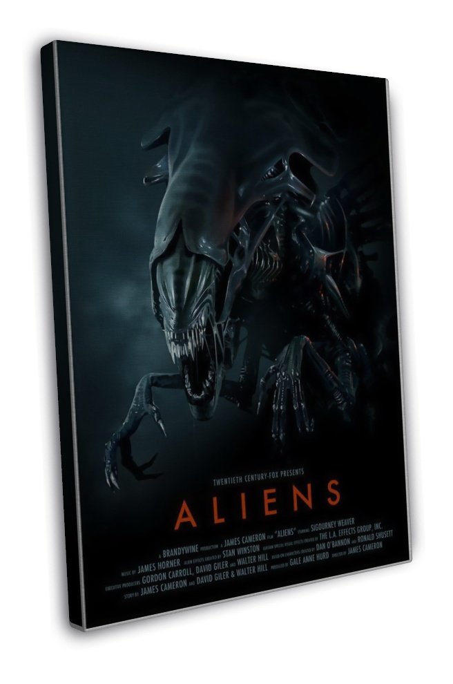 Alien 3 Classic Sci Fi Movie 1992 16x12 inch FRAMED CANVAS Print
