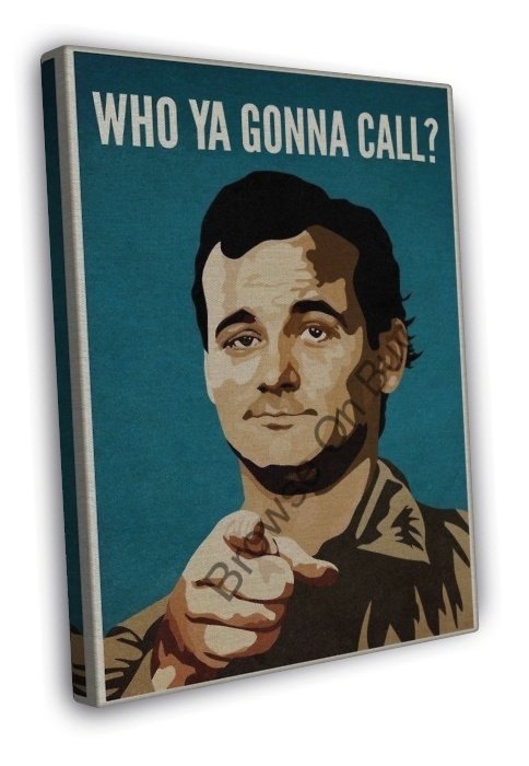 Ghostbusters Quote Bill Murray Art Image 20x16 inch Framed Canvas Print