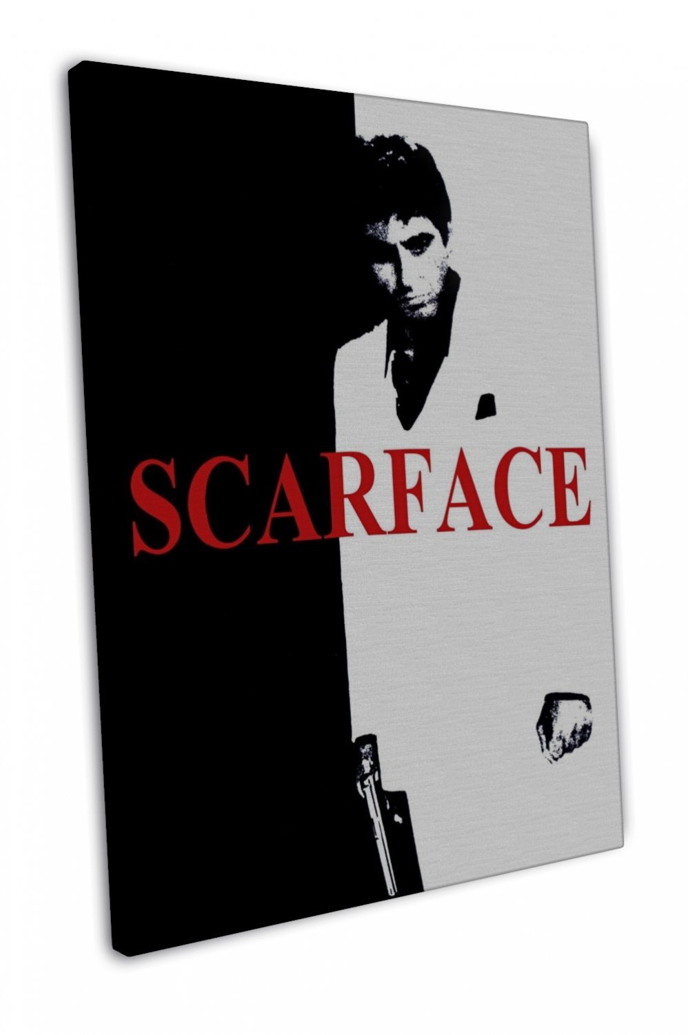 Al Pacino Scarface Movie Art 20x16 inch Framed Canvas Print Decor