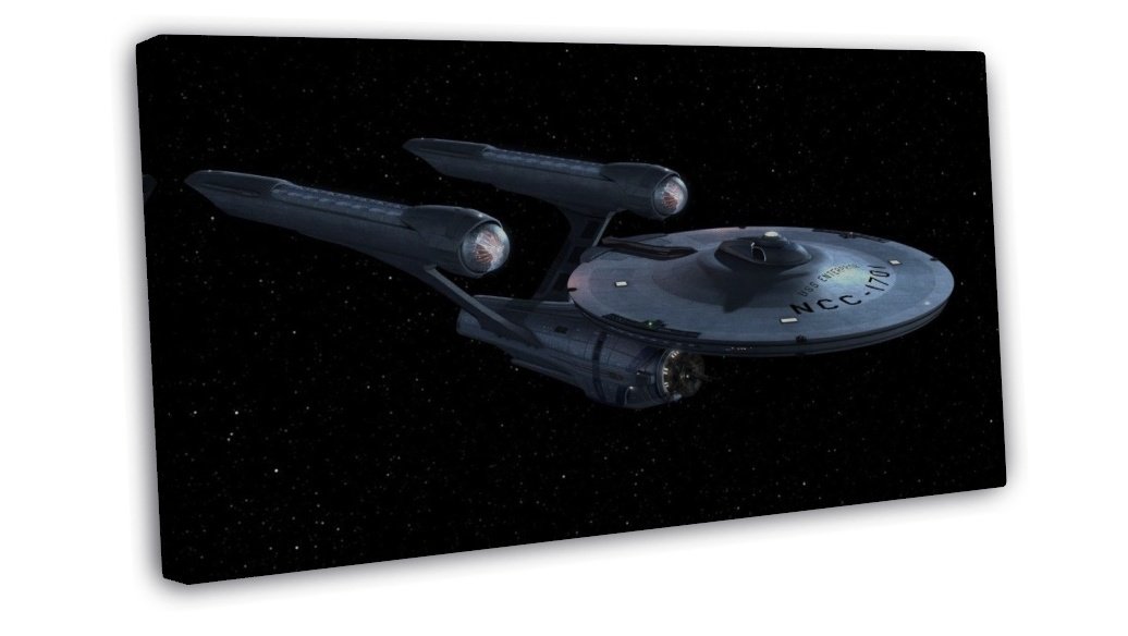 Star Trek Movie Wall Decor 20x16 inch Framed Canvas Print