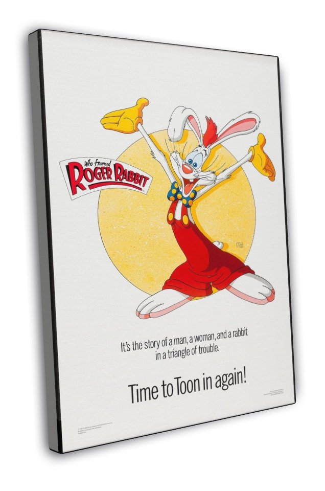 Who Framed Roger Rabbit 1988 Vintage Movie Framed Canvas Print