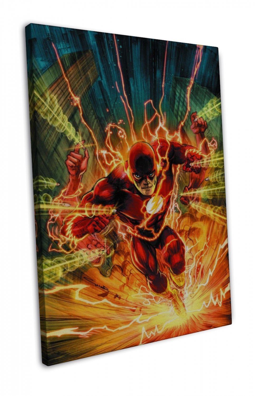 The Flash Tv Show Wall Decor 20x16 inch Framed Canvas Print