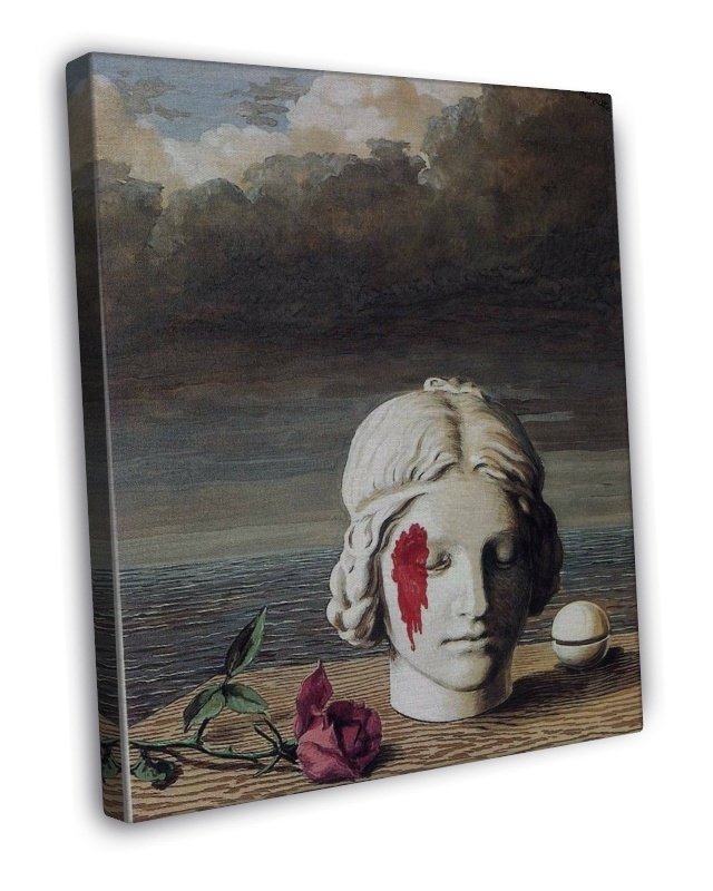 Rene Magritte Memory Fine Art 20x16 inch Framed Canvas Print