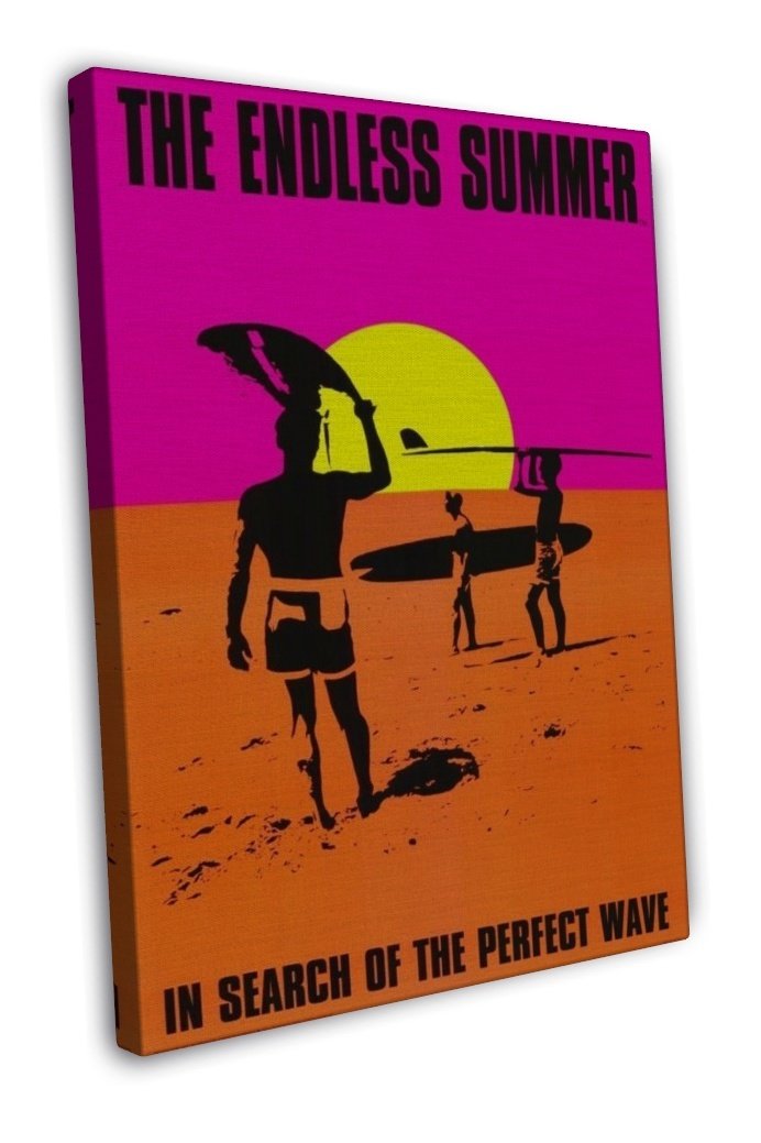 The Endless Summer Art 16x12 inch Framed Canvas Print Decor