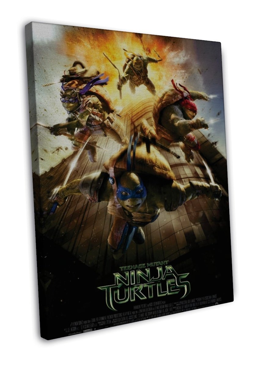 Teenage Mutant Ninja Turtles Art 20x16 inch FRAMED CANVAS Print Decor