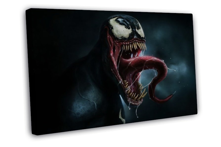 Venom Marvel Superheroes Comic Art 16x12 inch FRAMED CANVAS Print