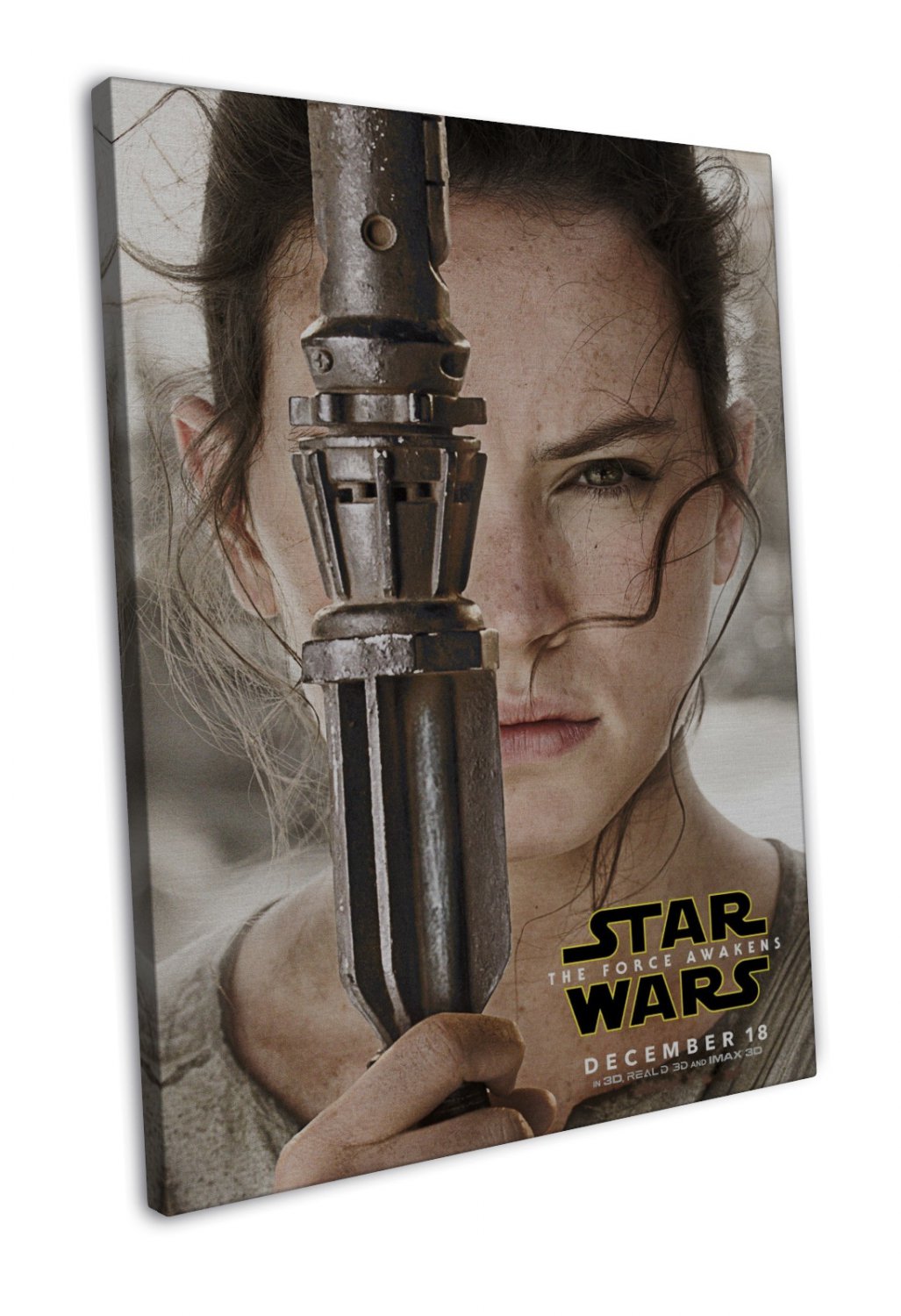 Star Wars The Force Awakens Wall Decor 20x16 inch Framed Canvas Print