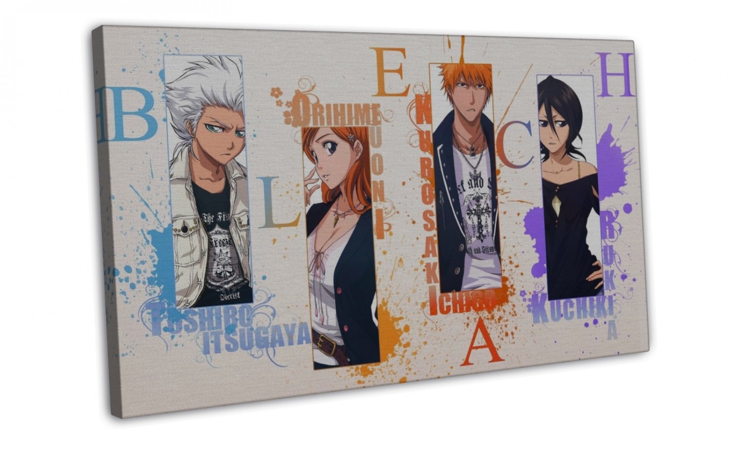 Bleach Anime Art 20x16 inch Framed Canvas Print Decor