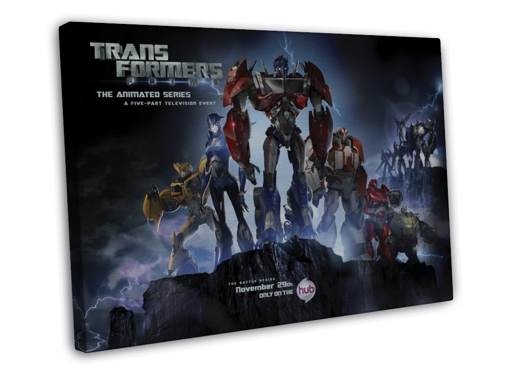 Transformers Movie Art 20x16 inch Framed Canvas Print Decor