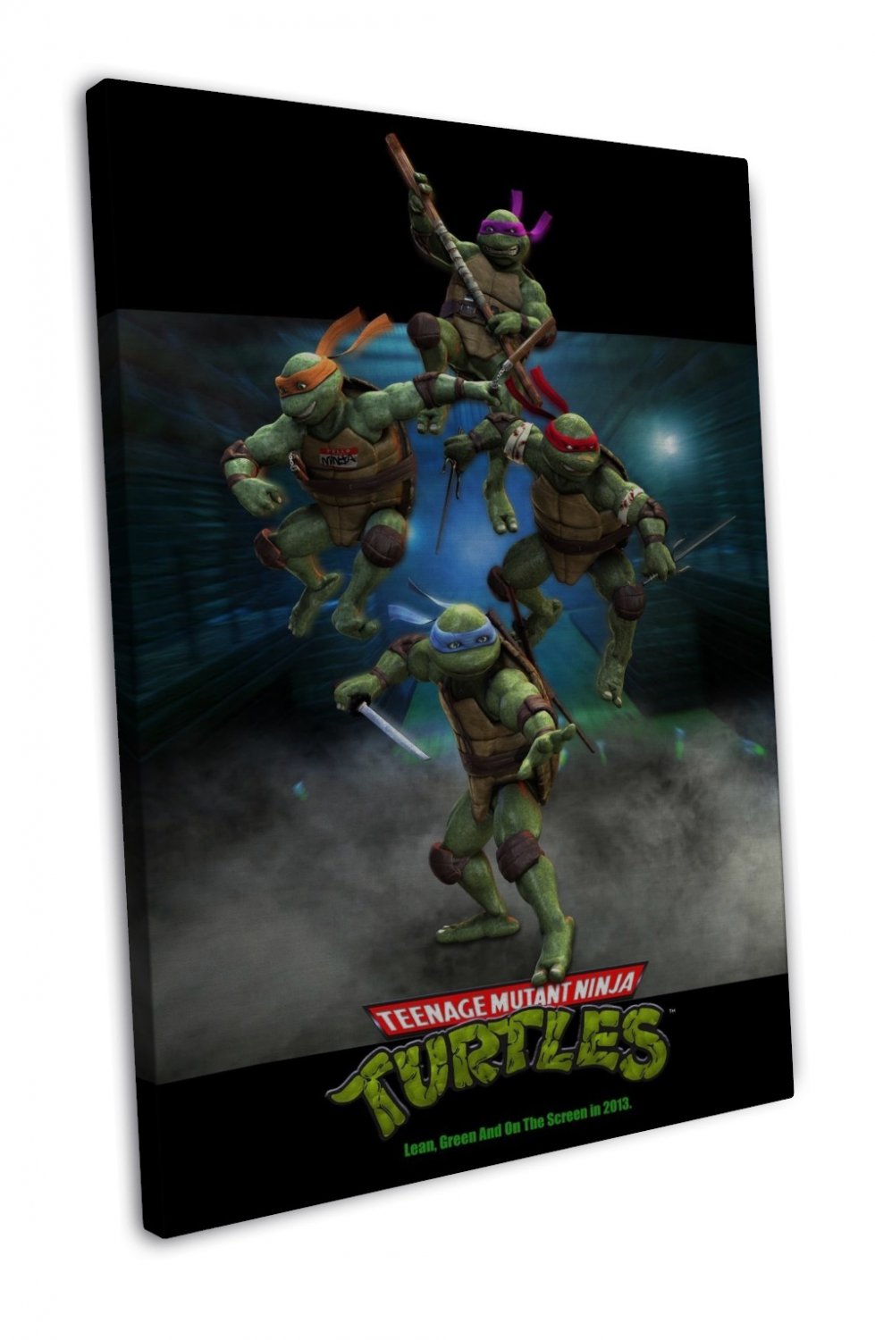 Teenage Mutant Ninja Turtles Art 20x16 inch FRAMED CANVAS Print Decor