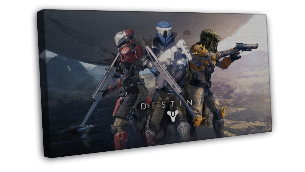 Destiny Hot Game Wall Decor 20x16 inch Framed Canvas Print