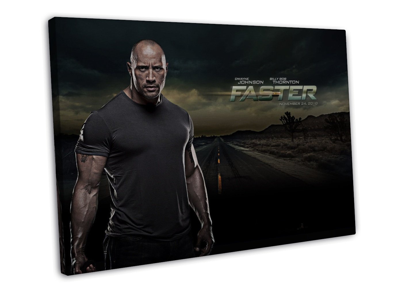 The Rock Dwayne Johnson Wall Decor 20x16 inch Framed Canvas Print