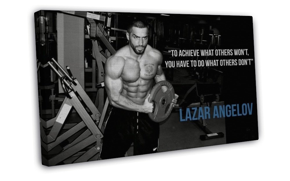 Lazar Angelov BodyBuilding Muscle Man Wall Decor 20x16 inch FRAMED ...