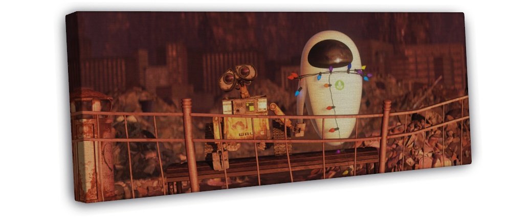 Wall E Movie Wall Decor 20x16 inch Framed Canvas Print