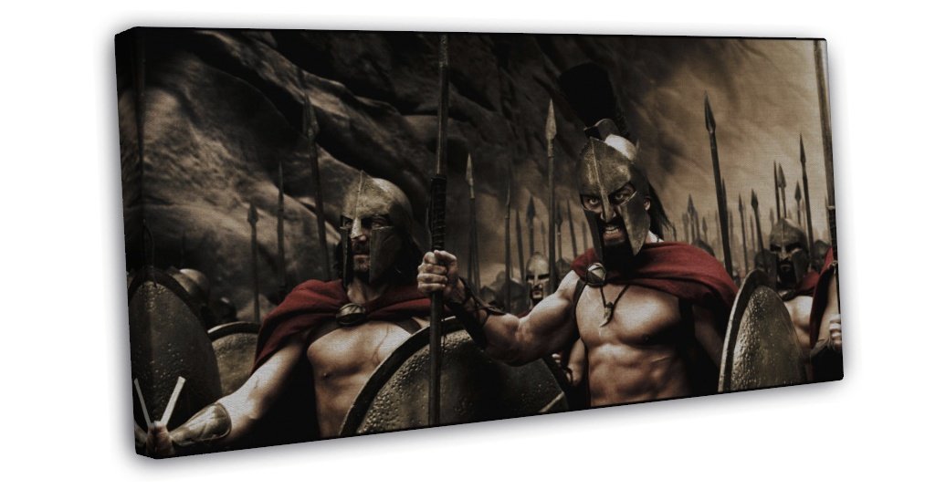 Spartan 300 Movie Wall Decor 20x16 inch Framed Canvas Print
