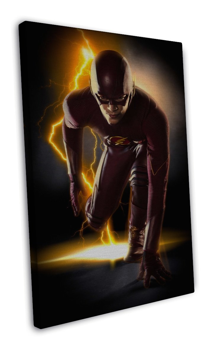 The Flash Tv Show Wall Decor 20x16 inch Framed Canvas Print