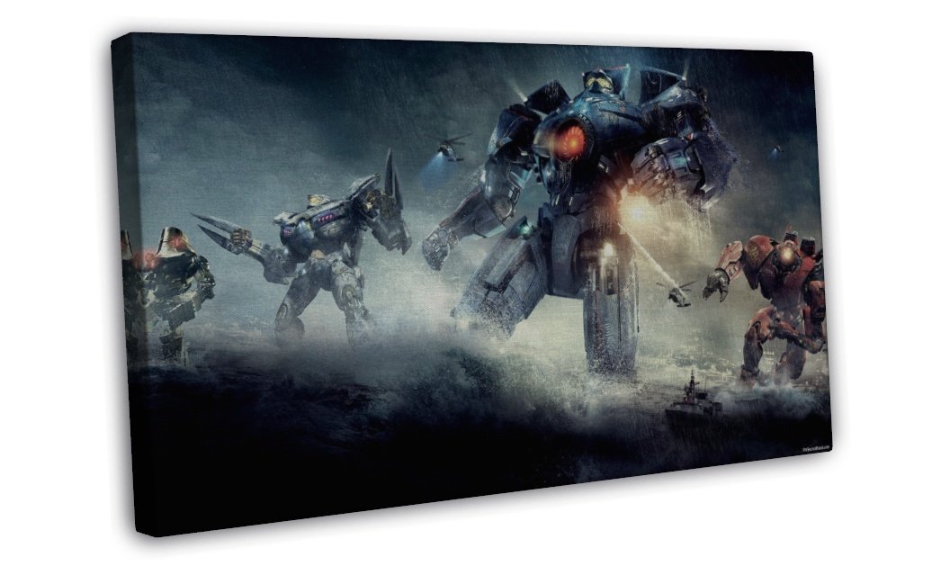 Pacific Rim Movie Wall Decor 20x16 inch Framed Canvas Print
