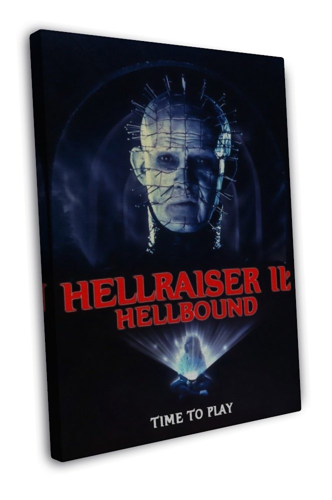 Hellraiser Ii Hellbound Movie Art 20x16 inch FRAMED CANVAS Print