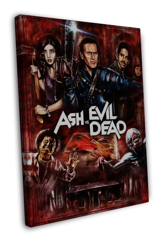 Ash Vs Evil Dead Horror Movie Room Wall Decor 20x16 inch FRAMED CANVAS ...