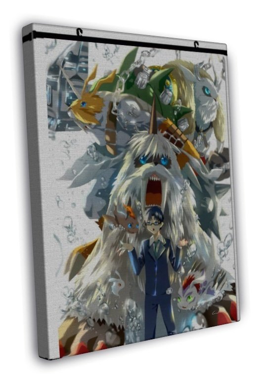 Digimon Adventure Tri Anime Wall Gomamon 20x16 inch FRAMED CANVAS Print
