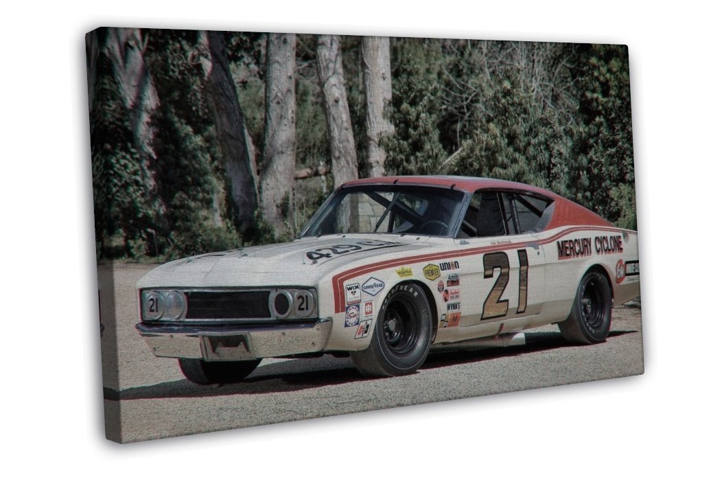 Mercury Cyclone Spoiler II Nascar Retro Car Photo 20x16 inch FRAMED ...