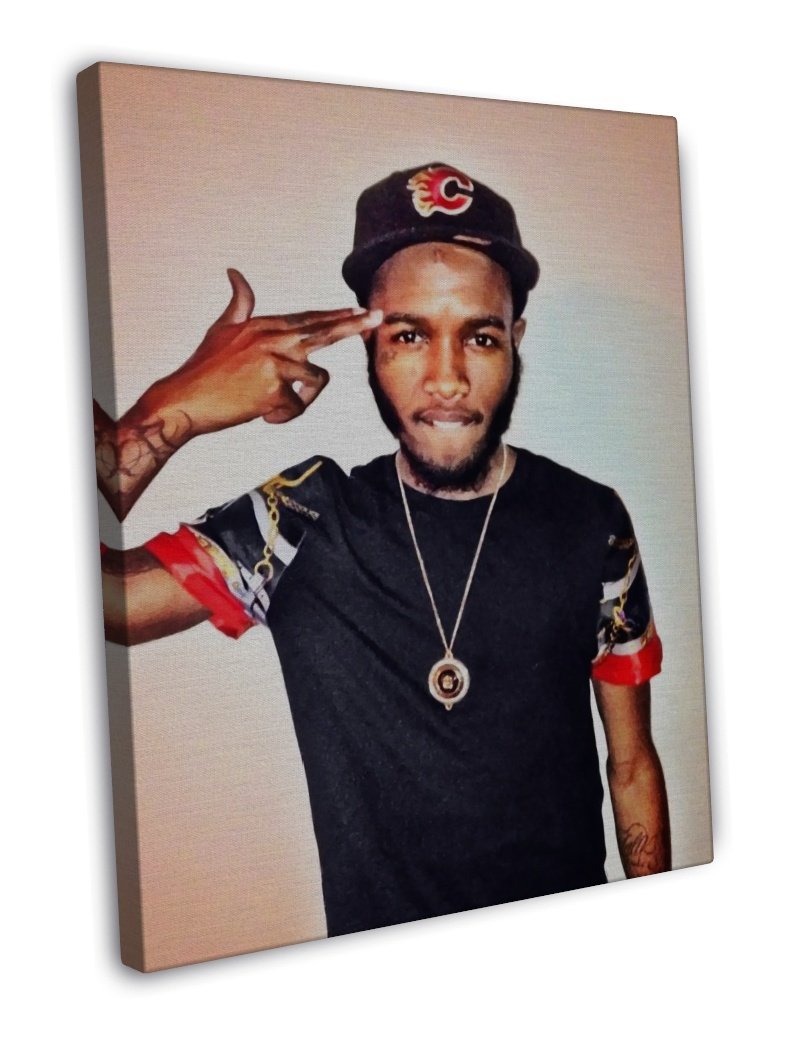 Shy Glizzy Rap Music Art 20x16 inch Framed Canvas Print