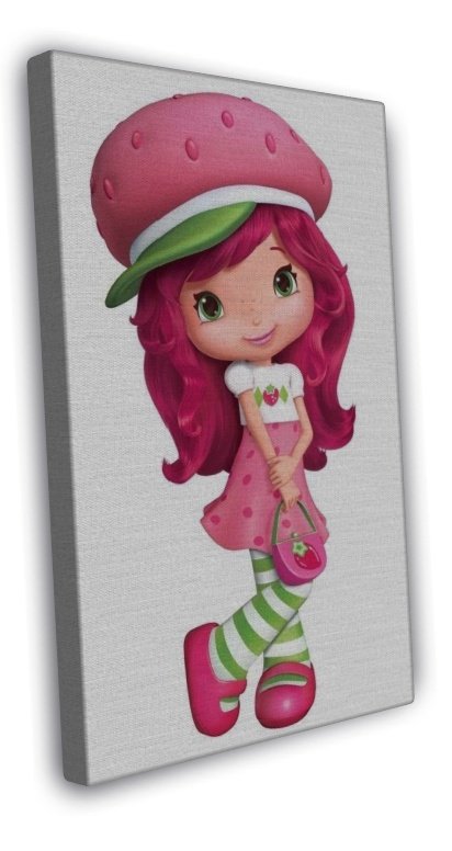 Strawberry Shortcake Kids Art Animation Image 20x16 inch Framed Canvas ...