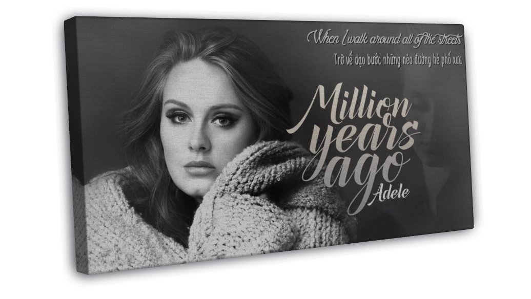 Adele Adkins Music Star Art 16x12 inch Framed Canvas Print Decor