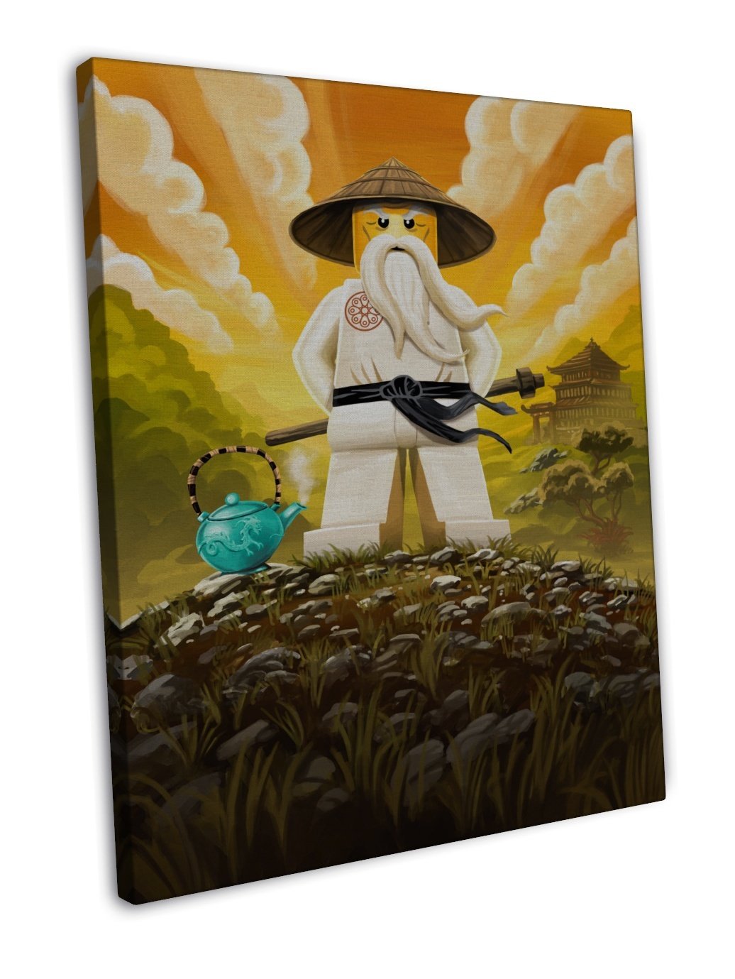 Lego Ninjago Art 16x12 inch Framed Canvas Print Decor