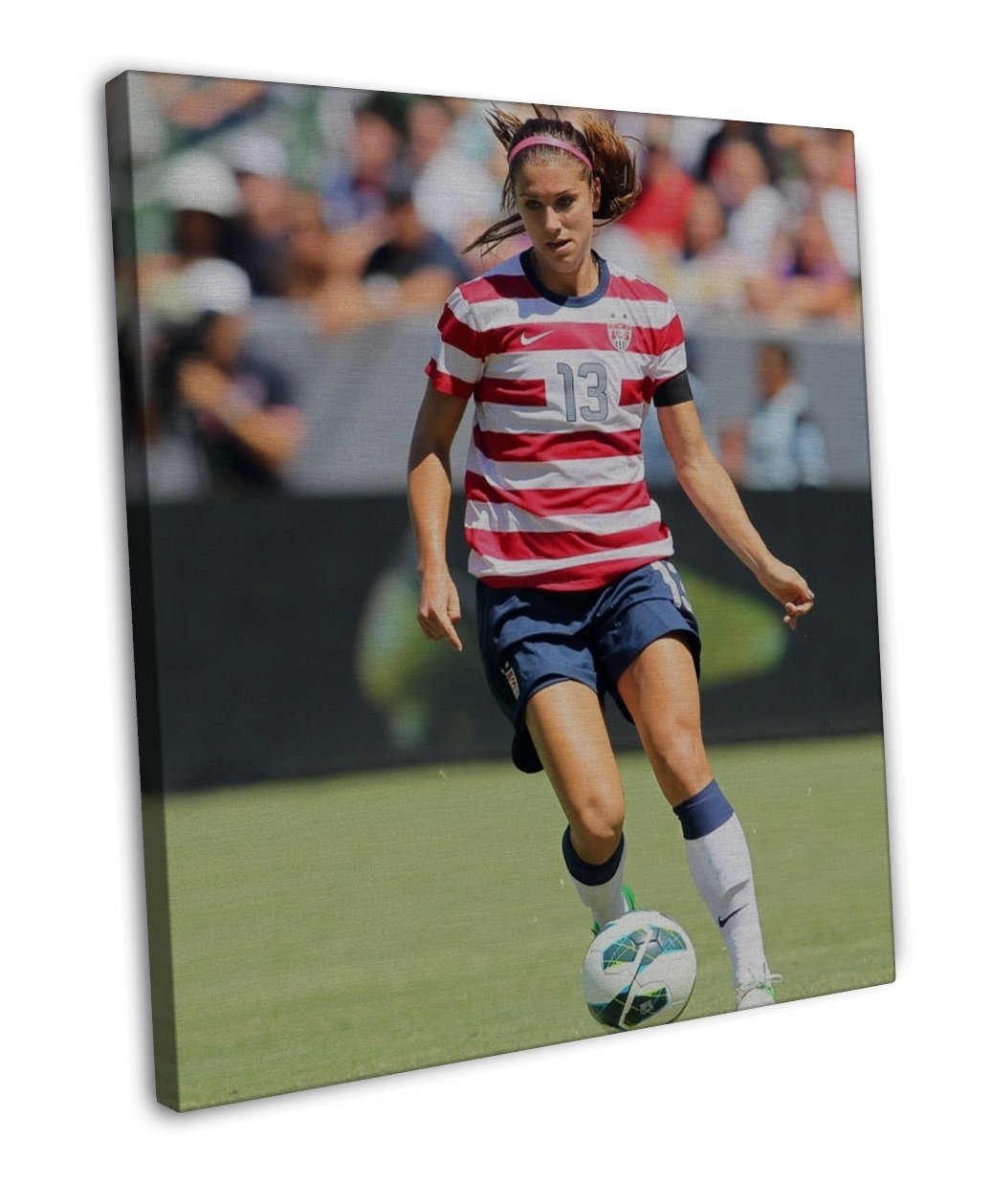 Alex Morgan Football Star Art 16x12 inch FRAMED CANVAS Print Decor