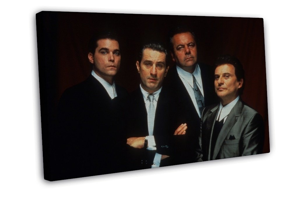 Goodfellas Movie Art 16x12 inch Framed Canvas Print Decor
