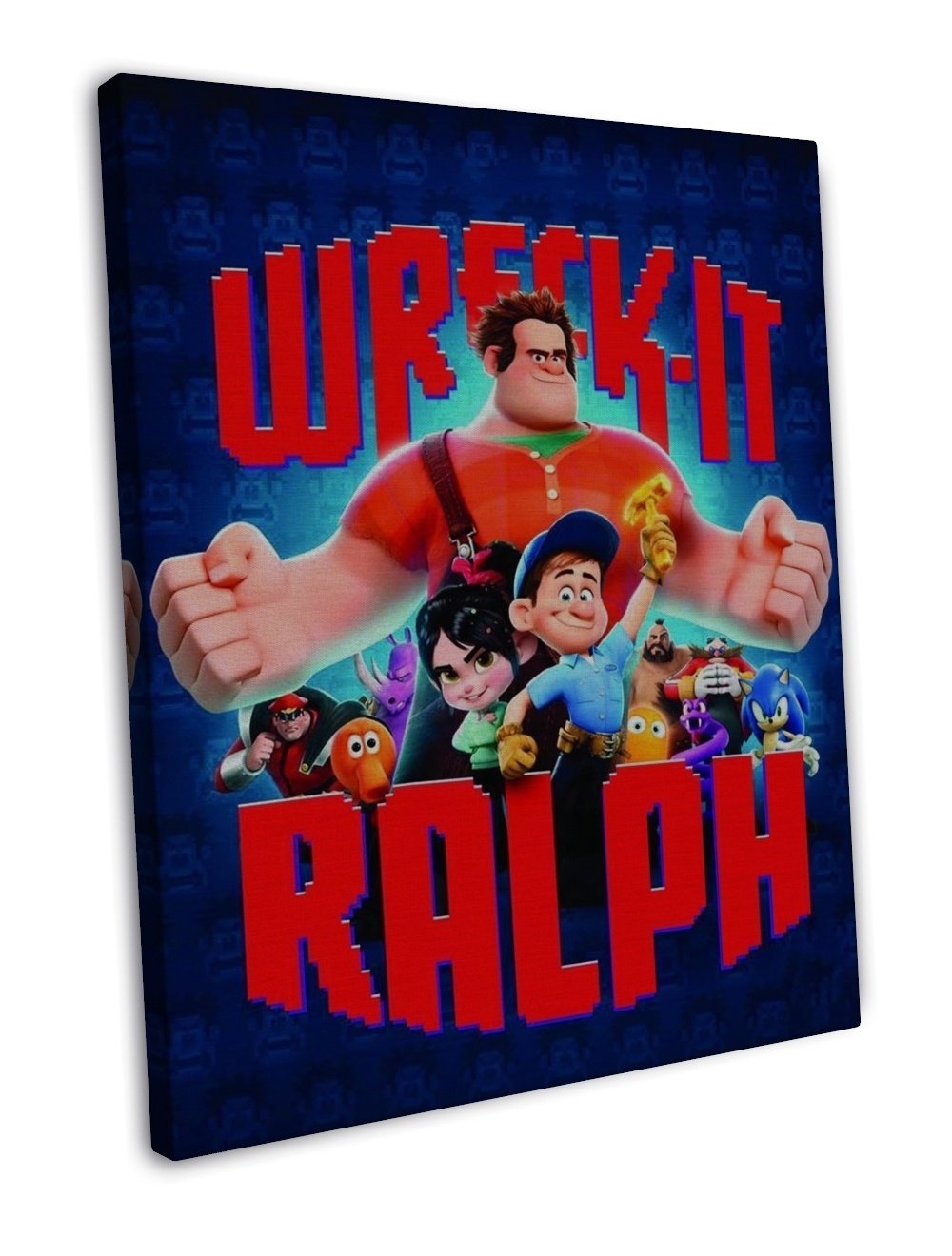 Wreck It Ralph The Popular Movie Art 16x12 inch Framed Canvas Print Decor