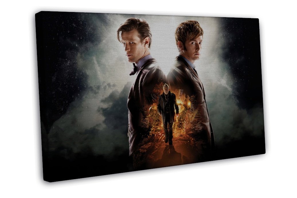 Doctor Who TV Show Art 16x12 inch Framed Canvas Print Decor