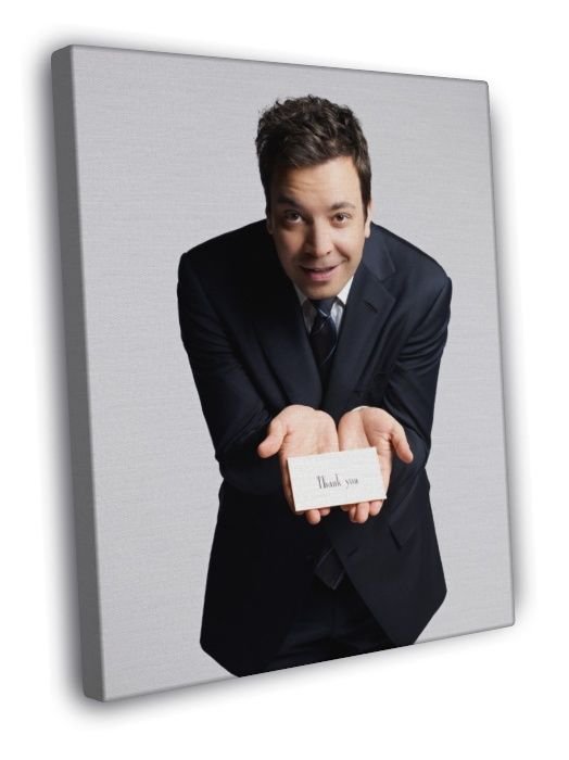 Jimmy Fallon Justin Timberlake Actor Cool 20x16 inch FRAMED CANVAS WALL ...