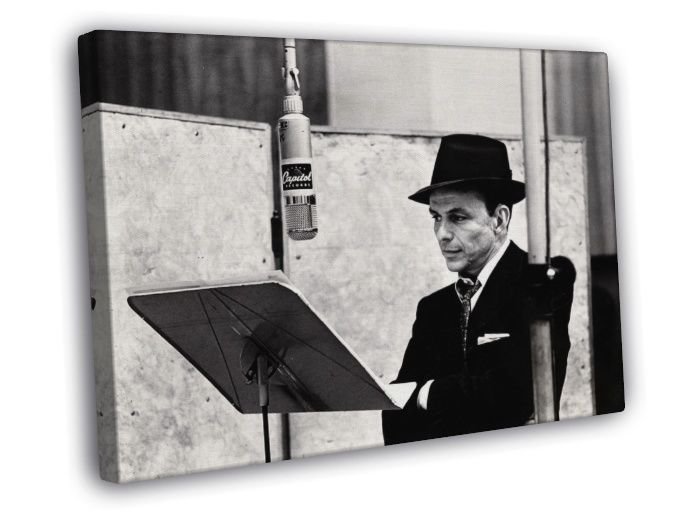 Frank Sinatra BW Suit Hat Charming Singer Retro Rare WALL 20x16 inch ...