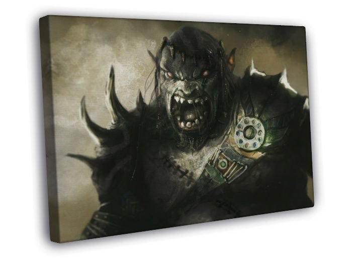 Great Goblin The Hobbit Awesome Art 20x16 inch FRAMED CANVAS WALL PRINT