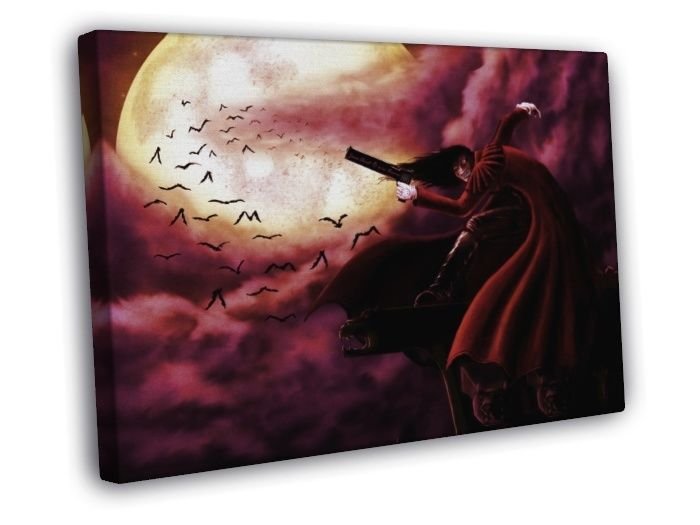 Hellsing Alucard Night Moon Awesome Anime Manga Art 20x16 inch FRAMED ...