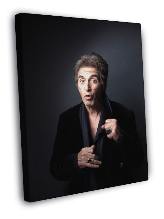 Al Pacino Great Awesome Actor Fist Rings 20x16 inch FRAMED CANVAS WALL ...