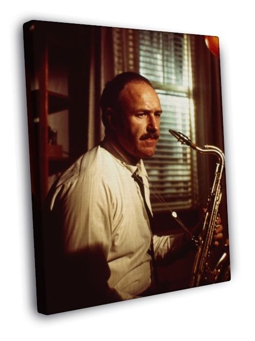 Gene Hackman Amazing Portrait Saxophone Handsome Rare WALL 20x16 inch ...