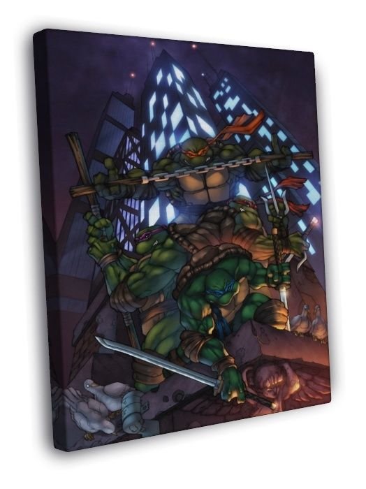 Teenage Mutant Ninja Turtles Cool Art TMNT WALL 20x16 inch FRAMED ...