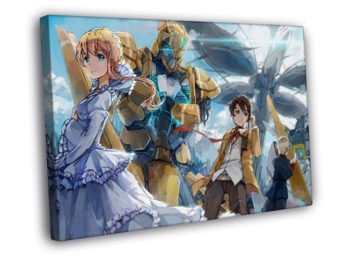 Aldnoah.Zero Mecha Characters Aldnoah Anime 20x16 inch FRAMED CANVAS ...