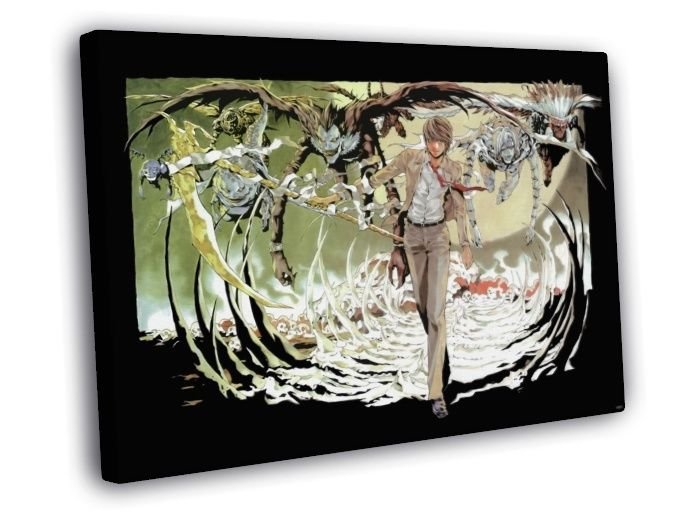 Death Note Light Yagami Awesome Anime Manga WALL 20x16 inch FRAMED ...