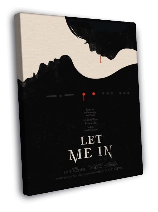 Let Me In Movie Vampire Art Artwork 20x16 inch FRAMED CANVAS WALL PRINT