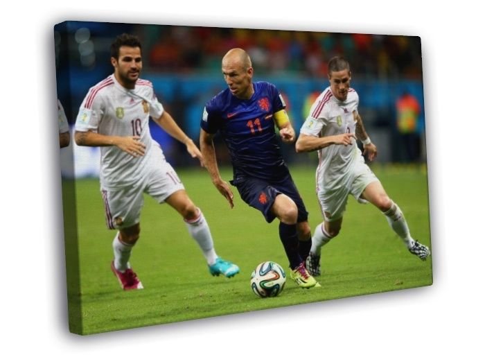 Arjen Robben Dribbling The Netherlands FIFA World Cup 20x16 inch FRAMED ...
